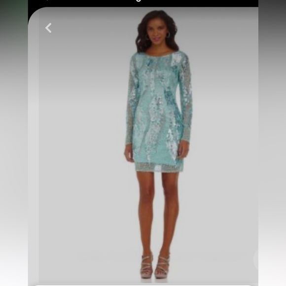 JS Collections | Dresses | Js Collections Dress Beaded Sequins Long ...